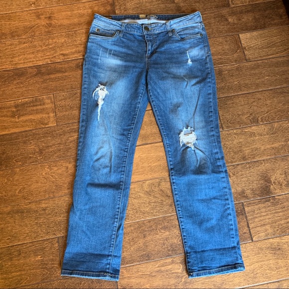 Kut from the Kloth | Jeans | Kftk Destroyed Cropped Straightslim Jeans ...